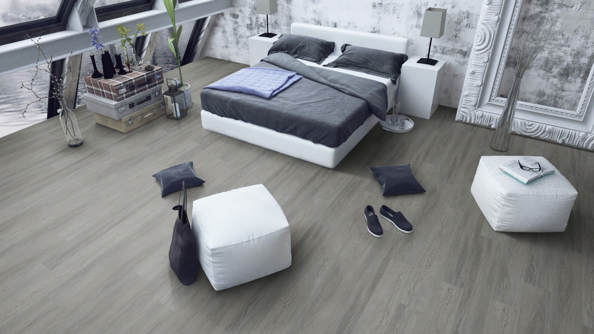 Editions Classic Rutland Grey (6.5mm) - Pro-Tek™ Luxury Click Vinyl Flooring Editions Classic ...